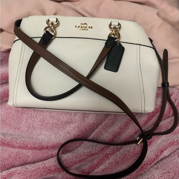 Coach | Bags | White Coach Color Block Crossbody | Poshmark